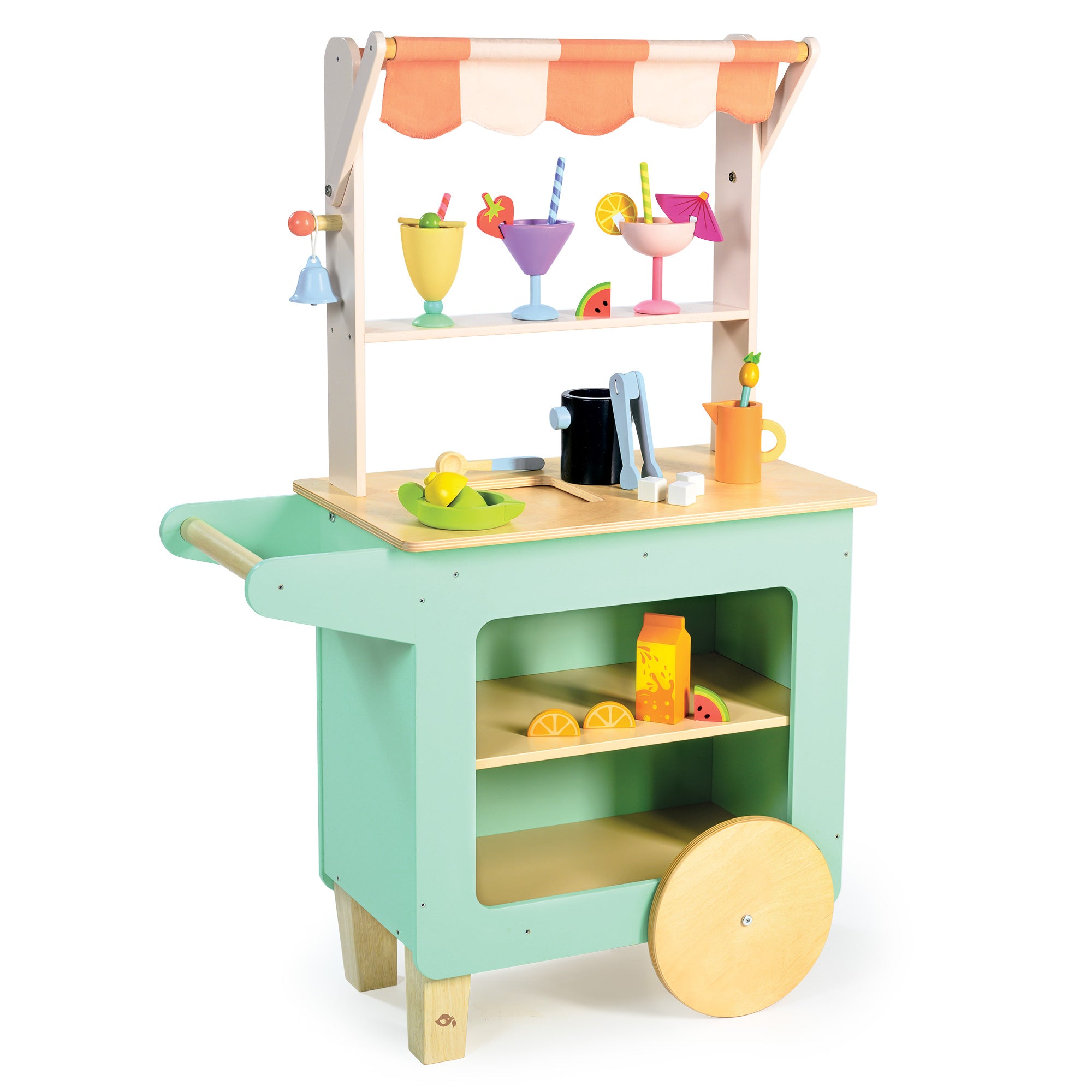 Wooden Drinks Trolley - Tender Leaf Mocktail Bar Cart | Pretend Play ...